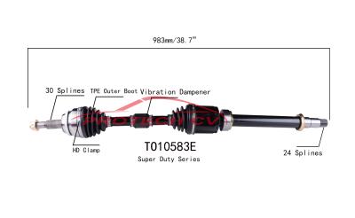 Cina Alloggio unito di forgia freddo dell'Assemblea del cv Axle Front Right Axle Cv Shaft di Lexus RX400h in vendita