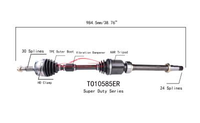 Cina Macinazione di forgia fredda dell'Assemblea completa del cv Axle Left And Right Cv di Toyota RAV4 in vendita