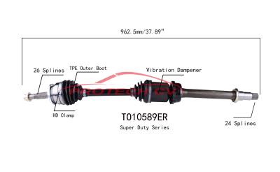 Cina Race Car CV Axle Joint 2011-2016 Scion TC Axle Cv Shaft Assembly in vendita