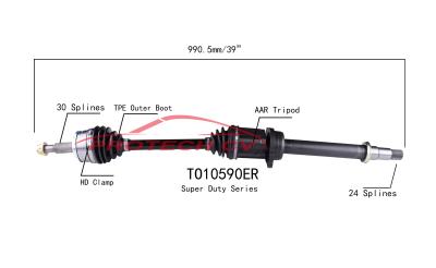 Cina Cv Axle Joint Assembly Cold Forging di Toyota RAV4 che frantuma tecnologia della trasformazione in vendita