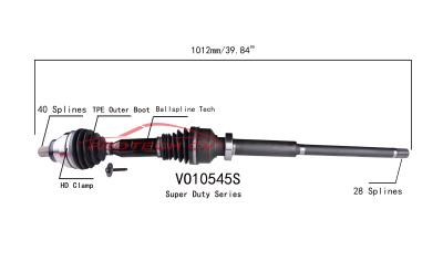 Cina Morsetto di dovere di Front Drive Axle Assembly Heavy della destra del giunto del cv di Volvo XC70 3.0L L6 in vendita