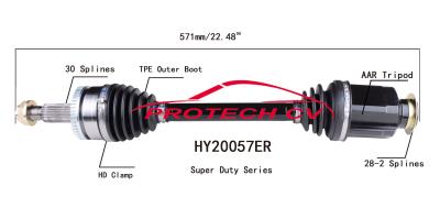 Cina Destra di forgia Front Axle Assembly Cold Forging Grinding del giunto del cv di Hyundai Tucson in vendita