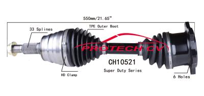 Cina Giunto del cv della valanga 2500 di Chevrolet che forgia lo stivale del cv Axle Assy Heavy Duty Clamp TPEE in vendita