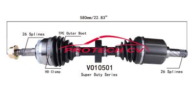 Cina Processo stridente di Volvo 850 Front Drive Axle Assembly Cv Axle Right Side Cold Forging in vendita