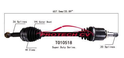Cina Destra 2003-2009 del cv di Toyota Prius Front Drive Axle Assembly Front Drive Axle in vendita