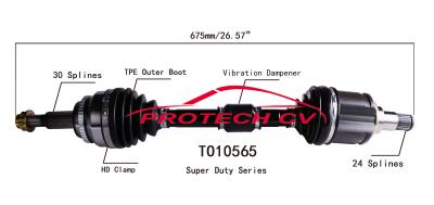 Cina Morsetto di TO10565 Lexus RX350 Axle Cv Shaft Assembly Cv Axle Right Side Heavy Duty in vendita