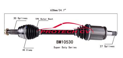 Cina Destra unita Front Cv Shaft dello stivale di Axle Heavy Duty Clamp TPEE dell'albero motore del cv in vendita