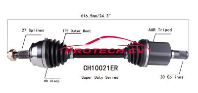 Cina Processo stridente di forgia freddo dell'asse del cv dell'asse di CH10021ER Jeep Cherokee Right Front Axle in vendita
