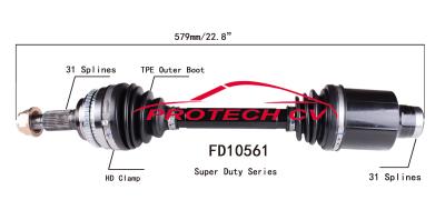 Cina Cv resistente Axle Front Right dello stivale di Axle Cv Shaft Assembly TPEE del morsetto in vendita