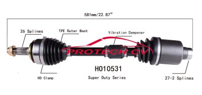 Cina HO10531 Inner Cv Joint Assembly Acura ILX TPEE Boot Cv Axle Left And Right in vendita