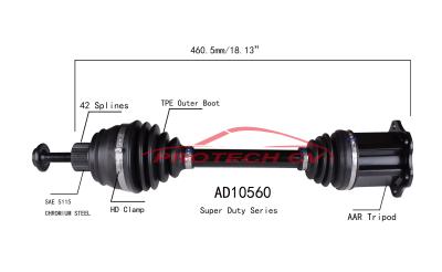 Cina Cv Axle Audi A4 dello stivale del morsetto TPEE di AD10560 Front Axle Shaft Replacement Heavy Duty in vendita