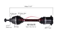 China AD10567 Cv Boot Assembly A6 Quattro Cv Joint Right Side Cold Forging Grinding Process for sale
