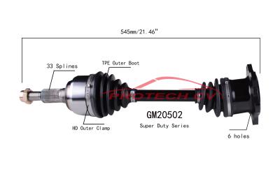 Cina 2002-2006 Cadillac Escalade ESV Cv Drive Shaft GM20502 Cold Forging Grinding Process in vendita