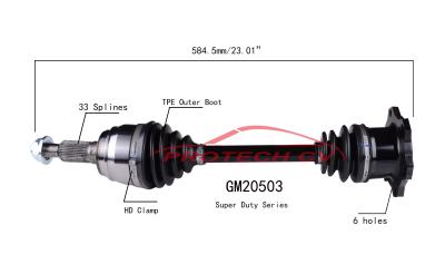 Cina Stivale Front Right Cv Joint di Cadillac Escalade GM20503 Front Drive Axle Assembly TPEE in vendita
