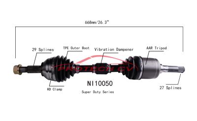 Cina Stivale Front Right Cv Joint di NI10050 Rogue Axle Cv Shaft Assembly TPEE in vendita