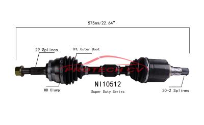 Cina NI10512 CV Axle Assembly Heavy Duty Clamp TPEE Boot  Cold Forging Grinding Process Technology EXTREME Weather Unit in vendita