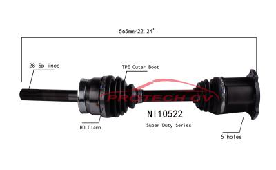 Cina NI10522 cv Axle Right Side Nissan Frontier Cv Axle Left 1998-2004 e destra in vendita