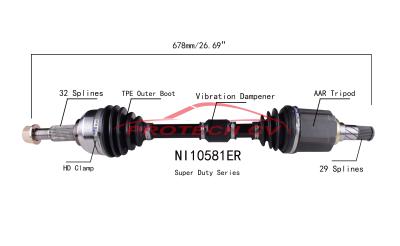 Cina Assemblea completa del cv di NI10581ER Front Drive Axle Assembly Murano in vendita
