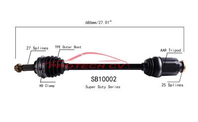 Cina Cv Axle Shaft Cold Forging Grinding di Front Drive Axle Front Right di destra di Subaru Baja in vendita