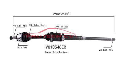Cina Macinazione di VO10548ER Volvo S60 Front Axle Shaft Replacement Cold Forging in vendita