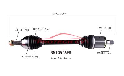 Cina Stivale di BM10546ER Axle Shaft Assembly TPEE Mini Right Front Axle Shaft 2011-2016 in vendita