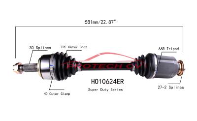 Cina Unità ESTREMA stridente di forgia fredda del tempo di tecnologia della trasformazione dello stivale del cv Axle Assembly Heavy Duty Clamp TPEE di HO10624ER in vendita