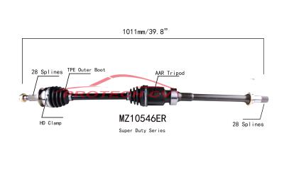 Cina Unità ESTREMA del tempo dell'albero motore 2.0L L4 Front Drive Shaft Cv Joint di Mazda 3 dello stivale di TPEE in vendita