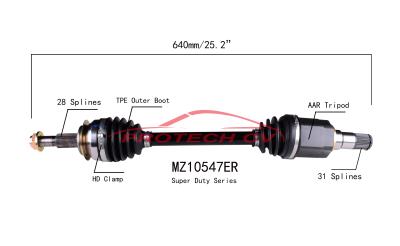 Cina albero motore automatico dell'albero motore MZ10547ER Mazda 3 del cv dell'acciaio 20CrMnTi in vendita