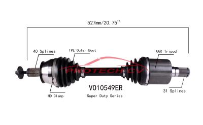 Cina Front Left CV Drive Shaft FWD Volvo S60 Drive Shaft EXTREME Weather Unit in vendita