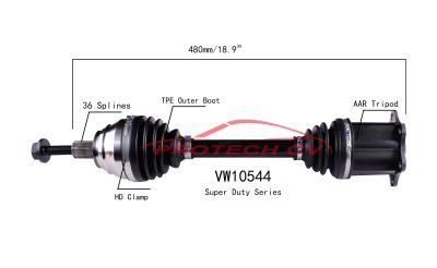 Cina VW10544 albero motore Front Left Cold Forging Grinding del cv Axle Assy Audi A3 in vendita