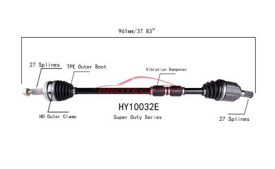 Cina Processo stridente di forgia freddo di Front Drive Shaft Cv Joint dell'albero motore del cv di Hyundai 2.4L in vendita