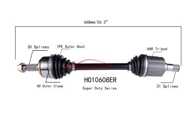 Cina Albero motore dello stivale dell'albero motore TPEE del cv di Acura RDX unito per Honda Accord 2015-2017 in vendita