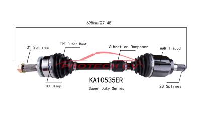 Cina Morsetto 2014 di dovere di Kia Sedona Cv Complete Assembly Front Left Drive Shaft Heavy in vendita