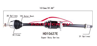 China Unidade EXTREMA de moedura de forjadura fria do tempo da tecnologia de processamento da bota de Axle Assembly Heavy Duty Clamp TPEE do CV do CV de HO10627E à venda