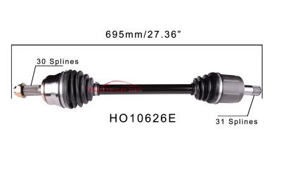 China Unidade EXTREMA de moedura de forjadura fria do tempo da tecnologia de processamento da bota de Axle Assembly Heavy Duty Clamp TPEE do CV do CV de HO10626E à venda