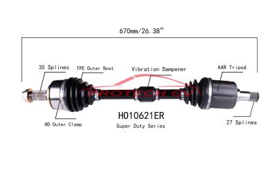China Unidade EXTREMA de moedura de forjadura fria do tempo da tecnologia de processamento da bota de Axle Assembly Heavy Duty Clamp TPEE do CV do CV de HO10621ER à venda