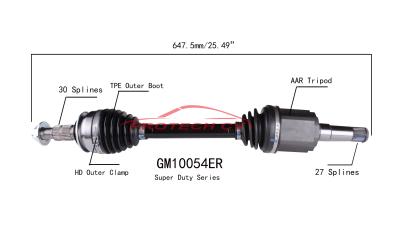China Unidade EXTREMA de moedura de forjadura fria do tempo da tecnologia de processamento da bota de Axle Assembly Heavy Duty Clamp TPEE do CV do CV de GM10054ER à venda