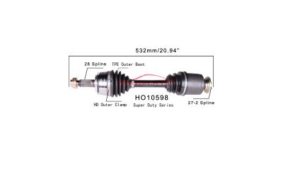 China Unidade EXTREMA de moedura de forjadura fria do tempo da tecnologia de processamento da bota de Axle Assembly Heavy Duty Clamp TPEE do CV do CV HO10598 à venda
