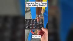 Four-Corner Nuts Are Precisely Projection Welded with a Capacitor Discharge Welder