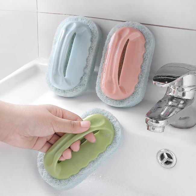 Dropshipping House hould Strong band bathtub brush with handle decontamination  Kitchen Cleaning Magic Brush