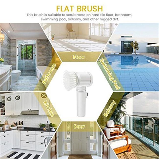 multifunctional window handheld electric cleaning brush for bathroom