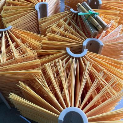 China Shipyard Polishing Rust Removal Brush Roller Shot Blasting Machine Nylon Brush for sale