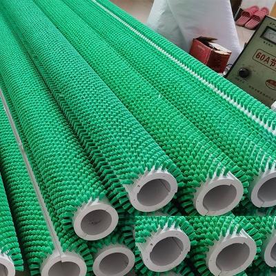 中国 OD115-120mm,ID90mm 長さ 1200-1500mm 食品機械 ナイロンロールブラシ 販売のため