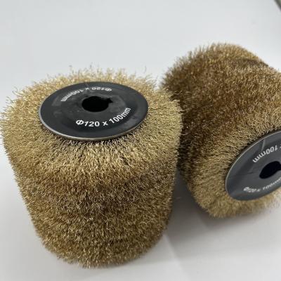 China Ø 120mm * 100mm Rust Removal, Polishing, And Polishing Steel Wire Brush Roller for sale