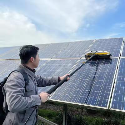China Handheld Photovoltaic Cleaning Electric Roller Brush, Dry Cleaning, Water Washing Dual-purpose Cleaning Brush for sale