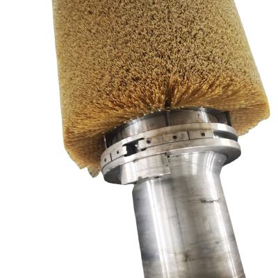 China Steel Mill Plate Strip Brush Roller For Removing Iron Filings, Cleaning Brush Roller, Heavy-duty Brush Roller for sale