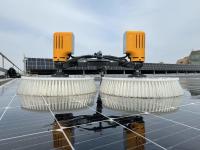 China X4 Double Head Solar Cleaning Rotating Brush Soft Bristle for sale