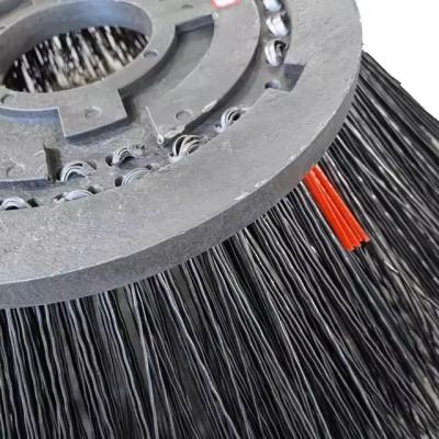 Cina Spazzola di pulizia stradale con filo di acciaio piatto e pennelli in PP in vendita