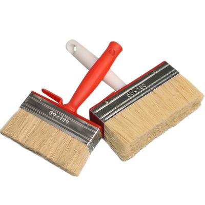 China Ceiling Brush Wall Paint Brush With Plastic Handle Mixed Bristle Paint Brushes for sale