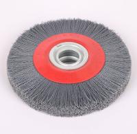 China 150mm OD Nylon Abrasive Circular Deburring Brushes for sale